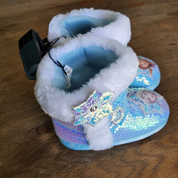 Disney | Shoes | Disney Frozen Anna Elsa Girls Bootie Slippers | Poshmark